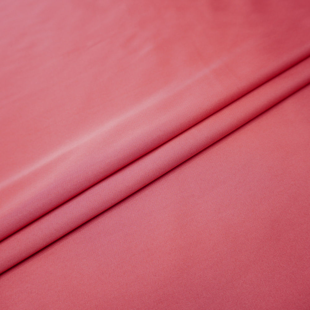 Tecido crepe lorraine rosa goiaba