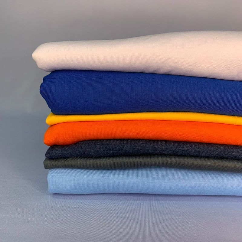 Tecido Malha pv 7 cores Kit com 3,55 kg aprox. 12 m