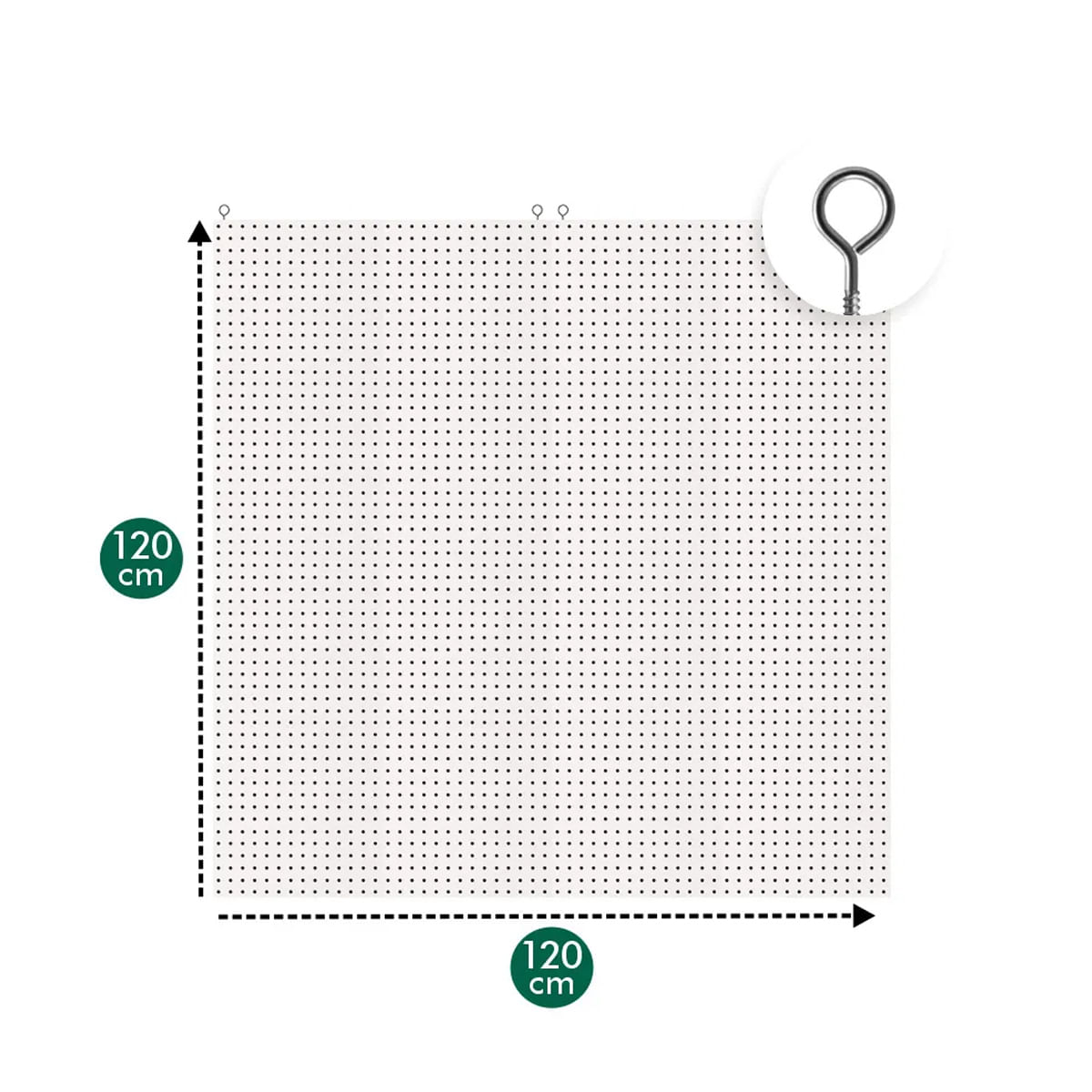 4 Chapas Placa de Eucatex Branco Perfurado Pegboard Expositor Painel ...