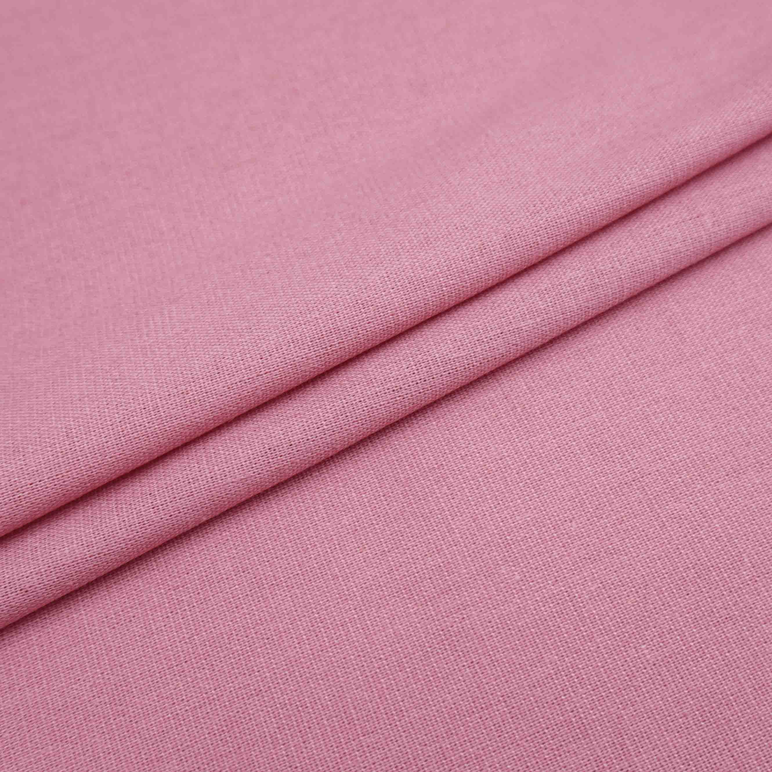 Tecido linho misto com elastano rosa goiaba