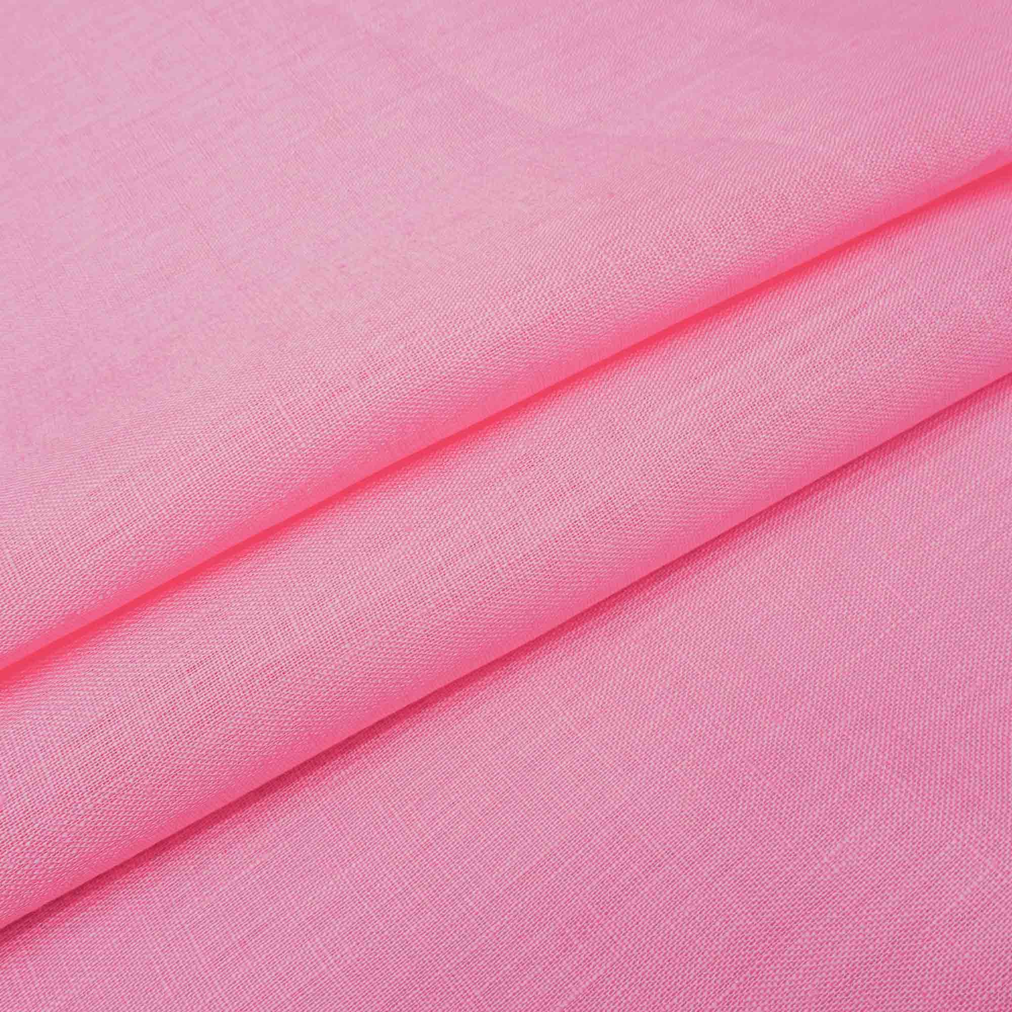 Tecido linho puro rosa chiclete