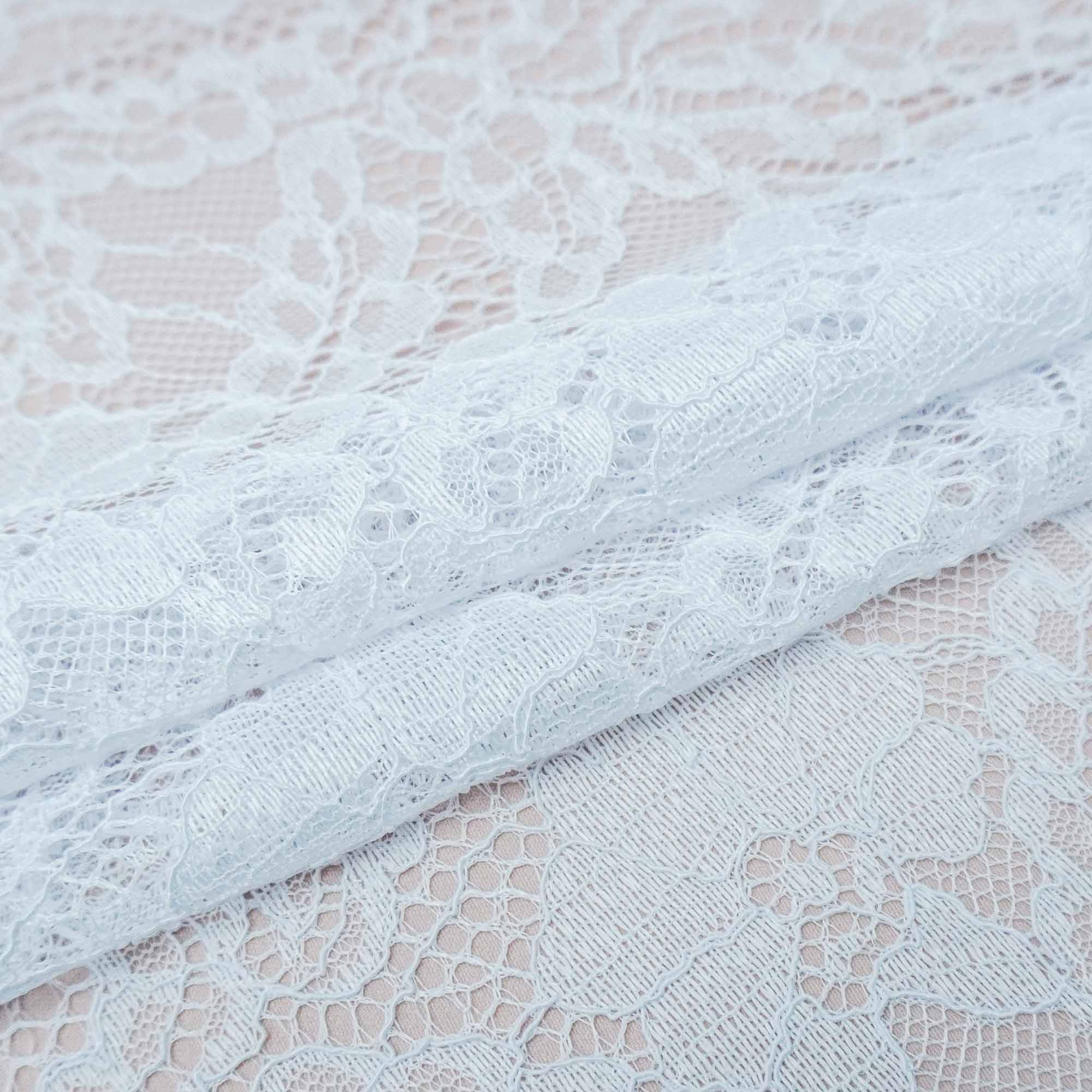 Tecido renda cordonê branco