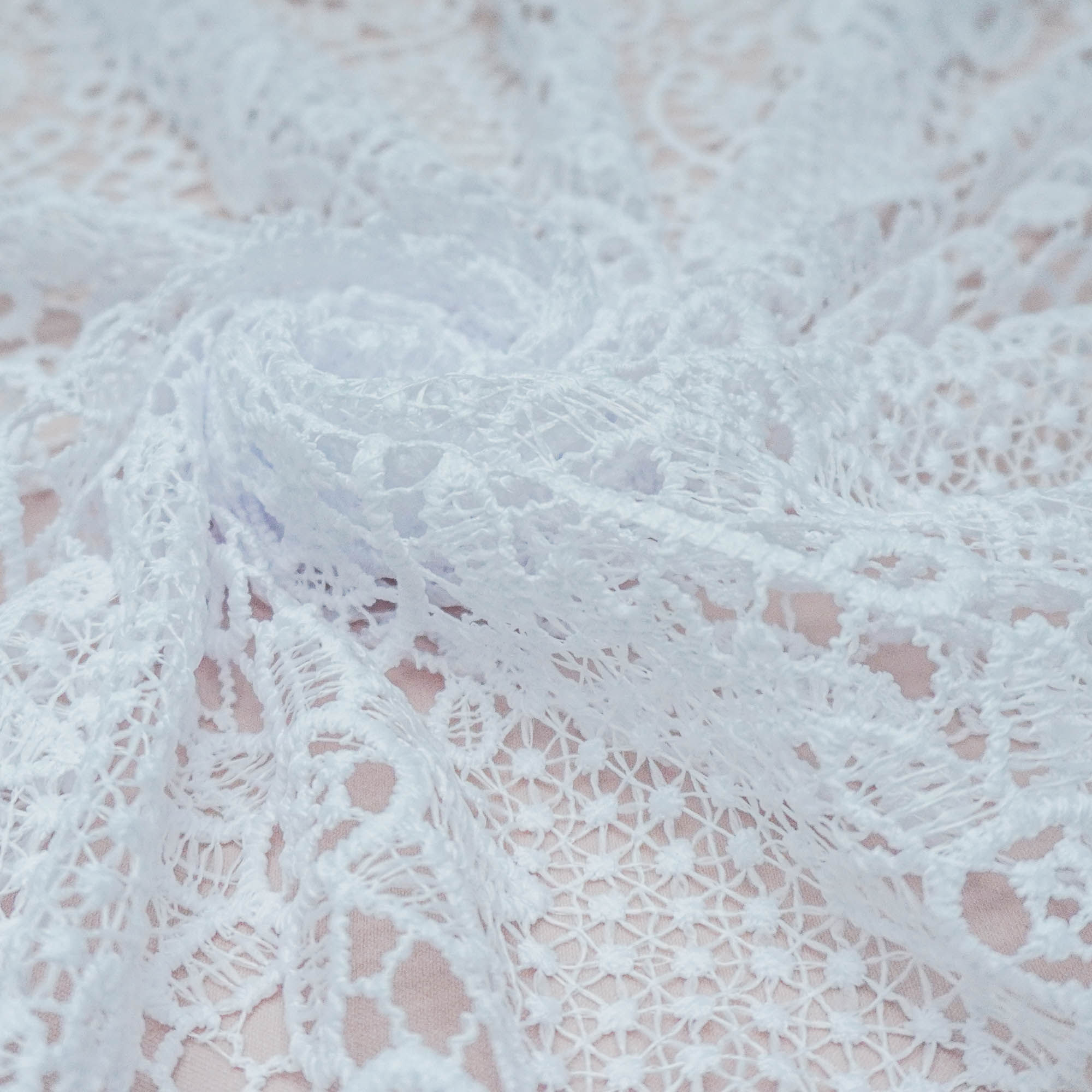 Tecido renda guipir branco