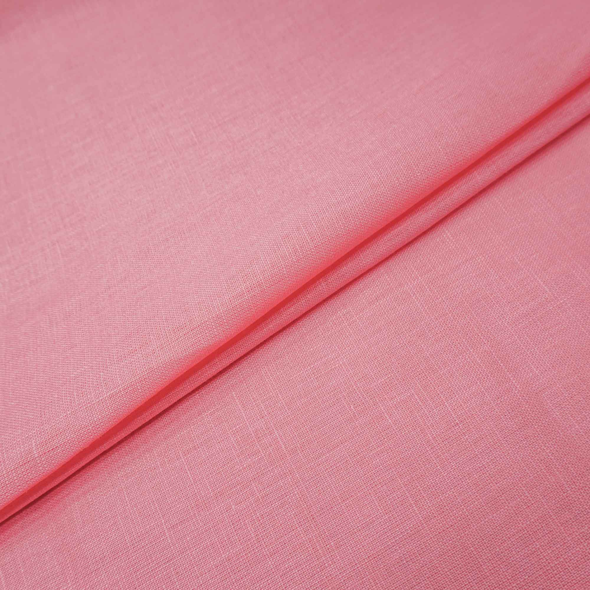 Tecido linho puro rosa